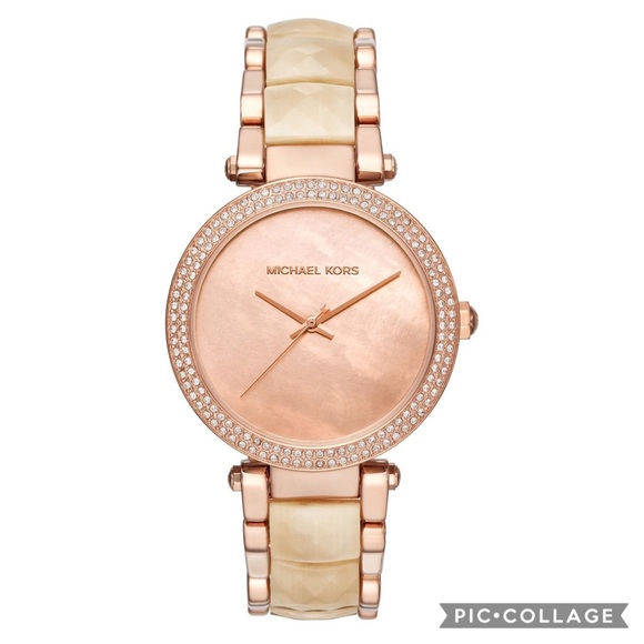 Michael Kors | Accessories | New Mk Pearls Crystals Accent Bracelet ...